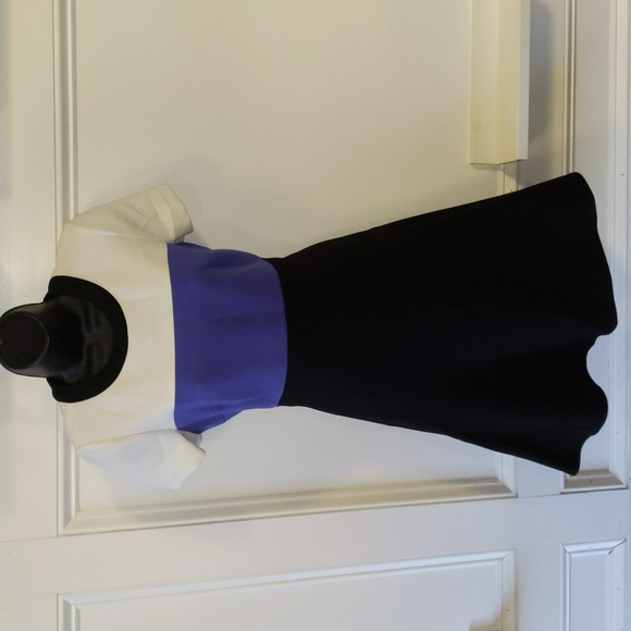kate spade | Dresses | Nwt Kate Spade Colorblock Crepe Flip Dress Size ...